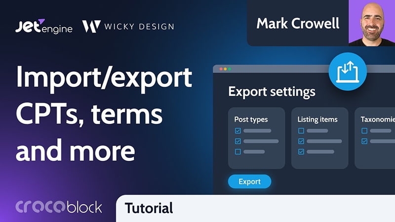 How to Import and Export Custom Post Types (JetEngine) – Wicky Design How to Import and Export Custom Post Types (JetEngine) – Wicky Design